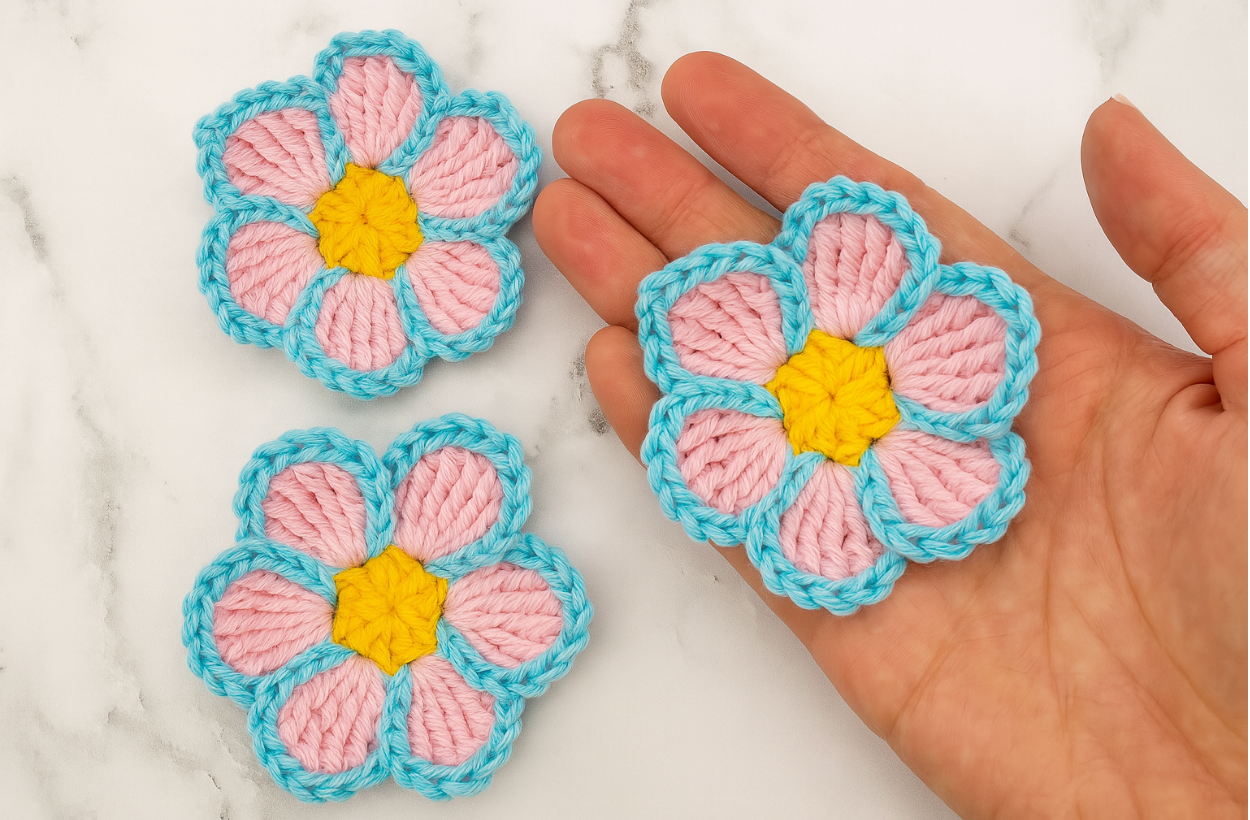 Easy & Beautiful Crochet Flower Pattern for Beginners – Caydo