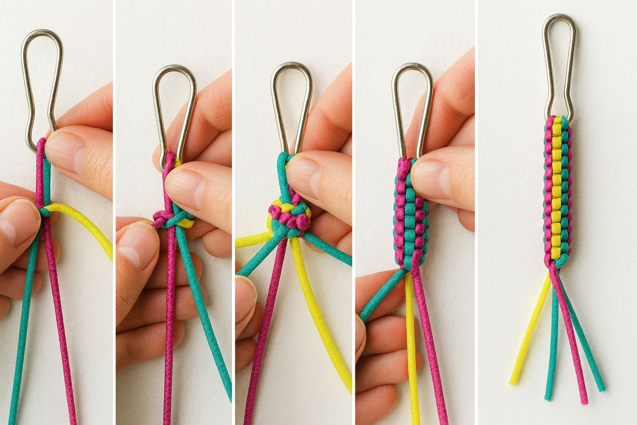 How to Make a Box Stitch Lanyard Tutorial for Kids and Adults – Caydo