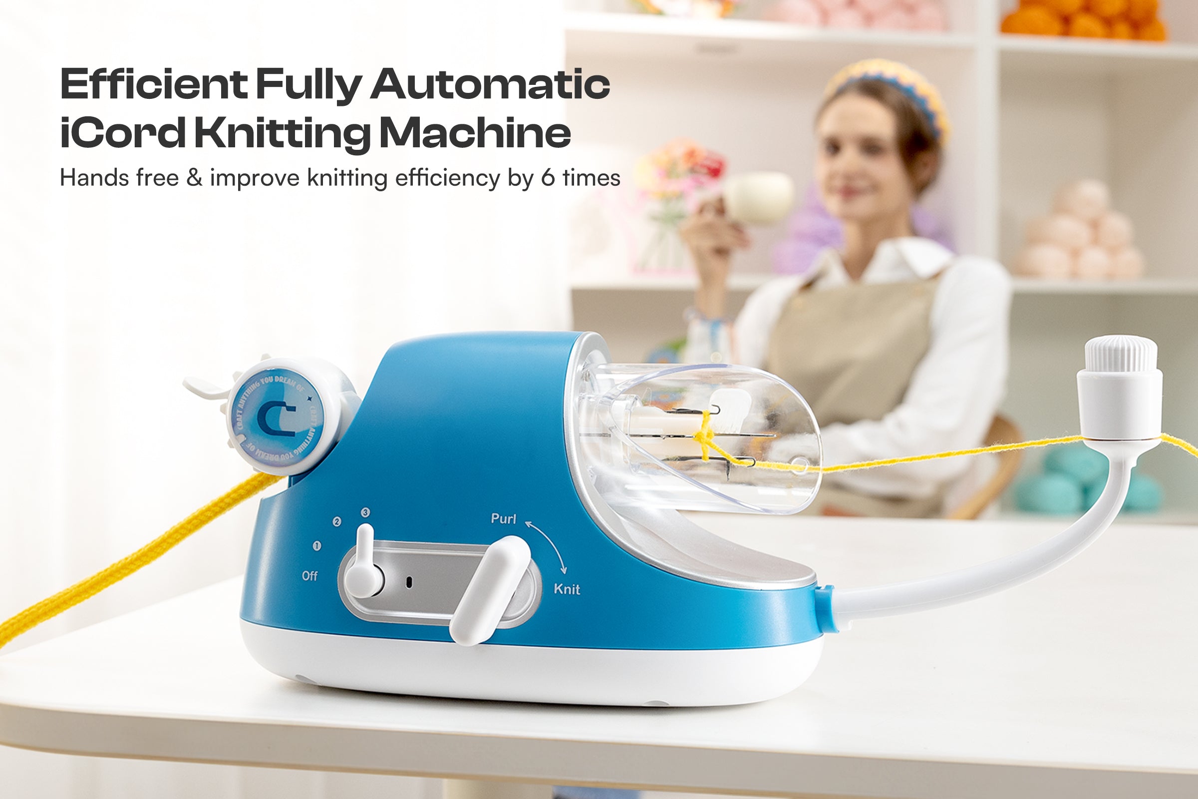 Electric iCord Knitting Tricotin Machine i1 - An industry first - Red ...