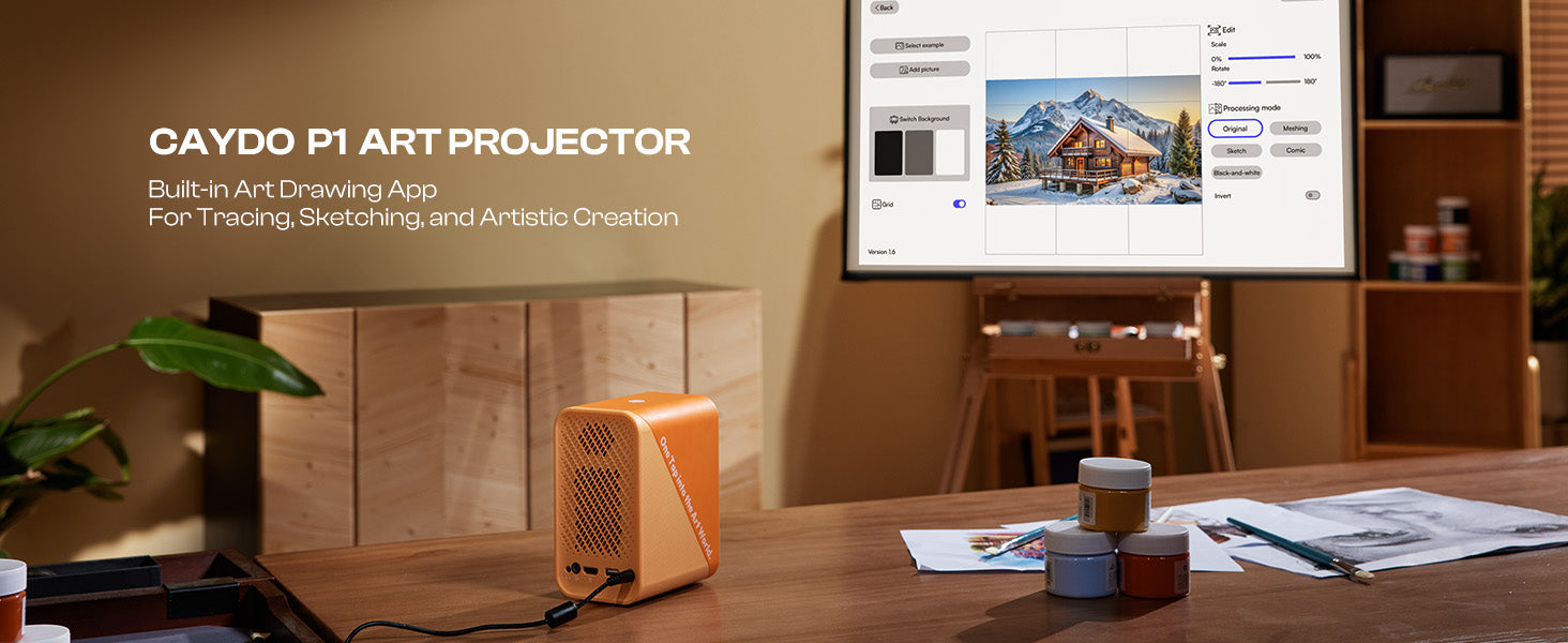 Caydo P1 Art Projector, Drawing Projector with Exclusive Art-Drawing ...