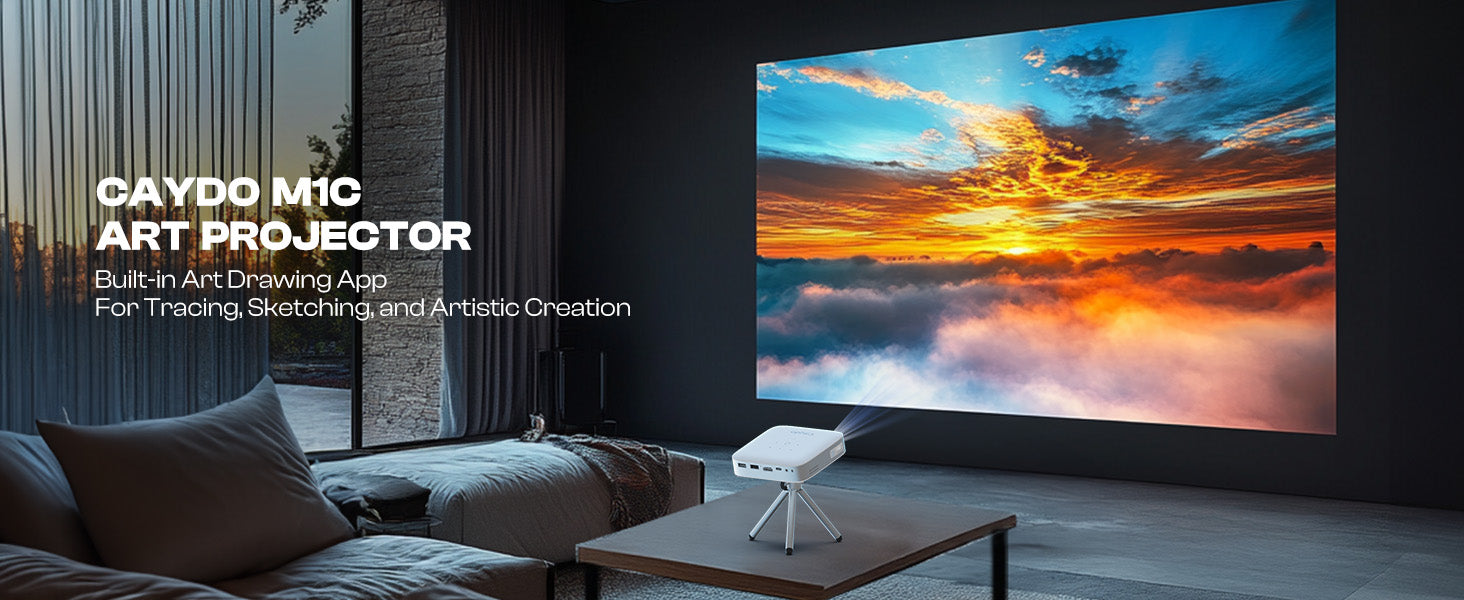 M1C Art Projector, Rechargeable DLP Drawing Projector with Exclusive ...