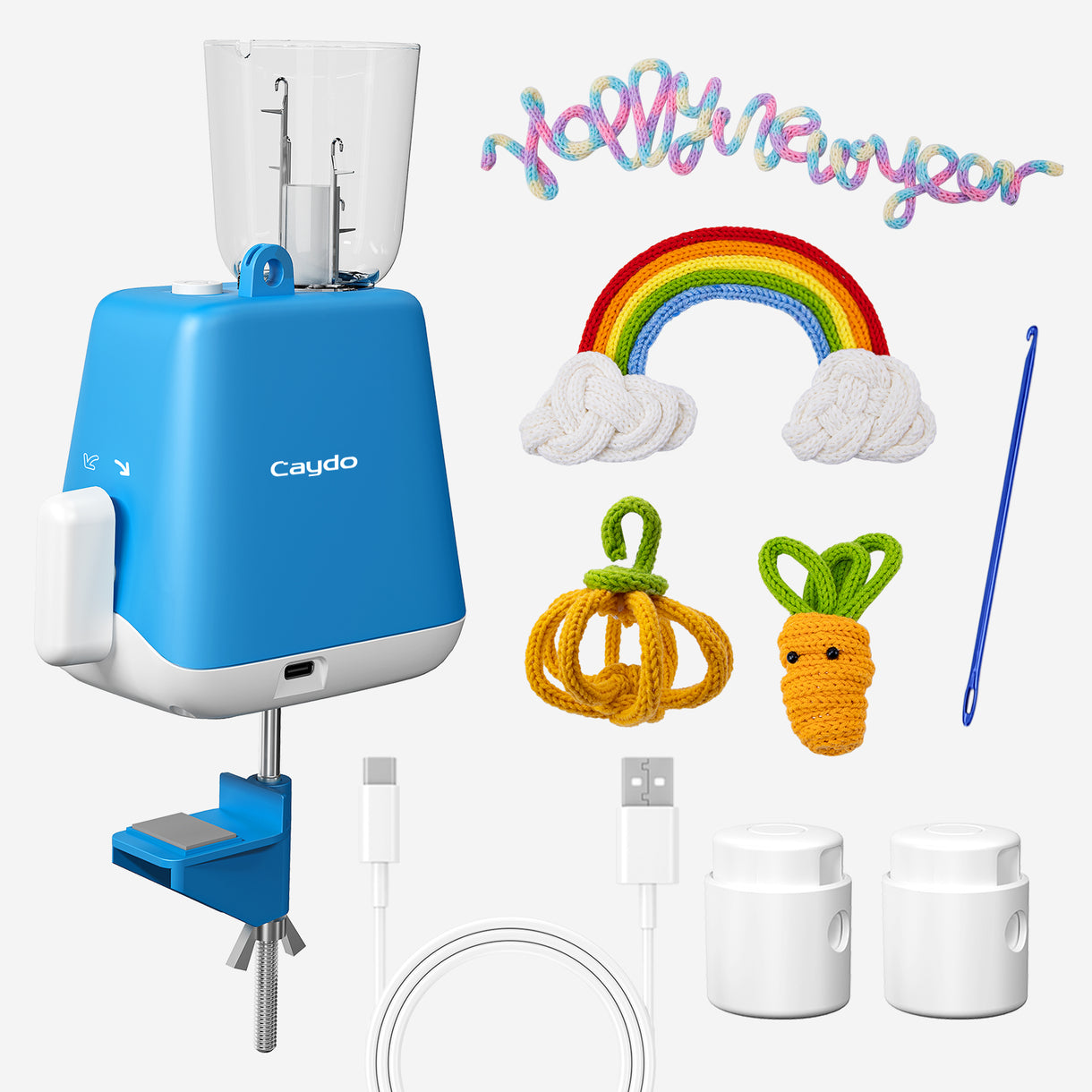 Electric i-Cord Knitting Tricotin Machine i1 Pro | Caydo