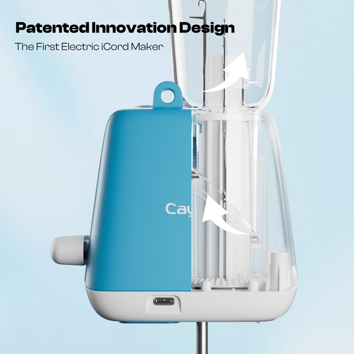 Electric i-Cord Knitting Tricotin Machine i1 Pro | Caydo