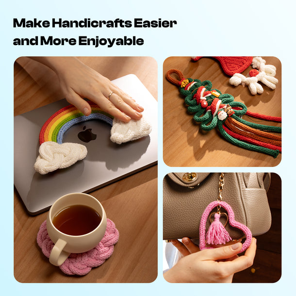 Electric i-Cord Knitting Tricotin Machine i1 Pro – Caydo