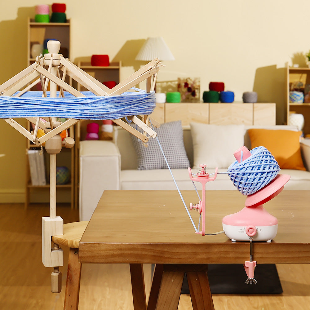 Electric Yarn Winder, Yarn Ball Winder for Crocheting Large Capacity ...